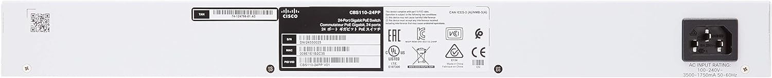 Cisco Business CBS110-24PP Unmanaged Switch | 24 Port GE | Partial PoE ...