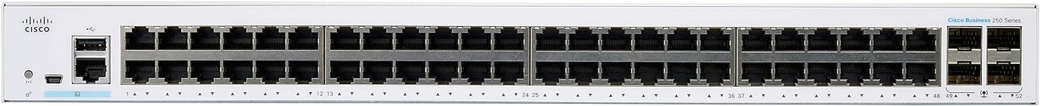 Cisco Business CBS250-48PP-4G Smart Switch | 48 Port GE | Partial PoE ...