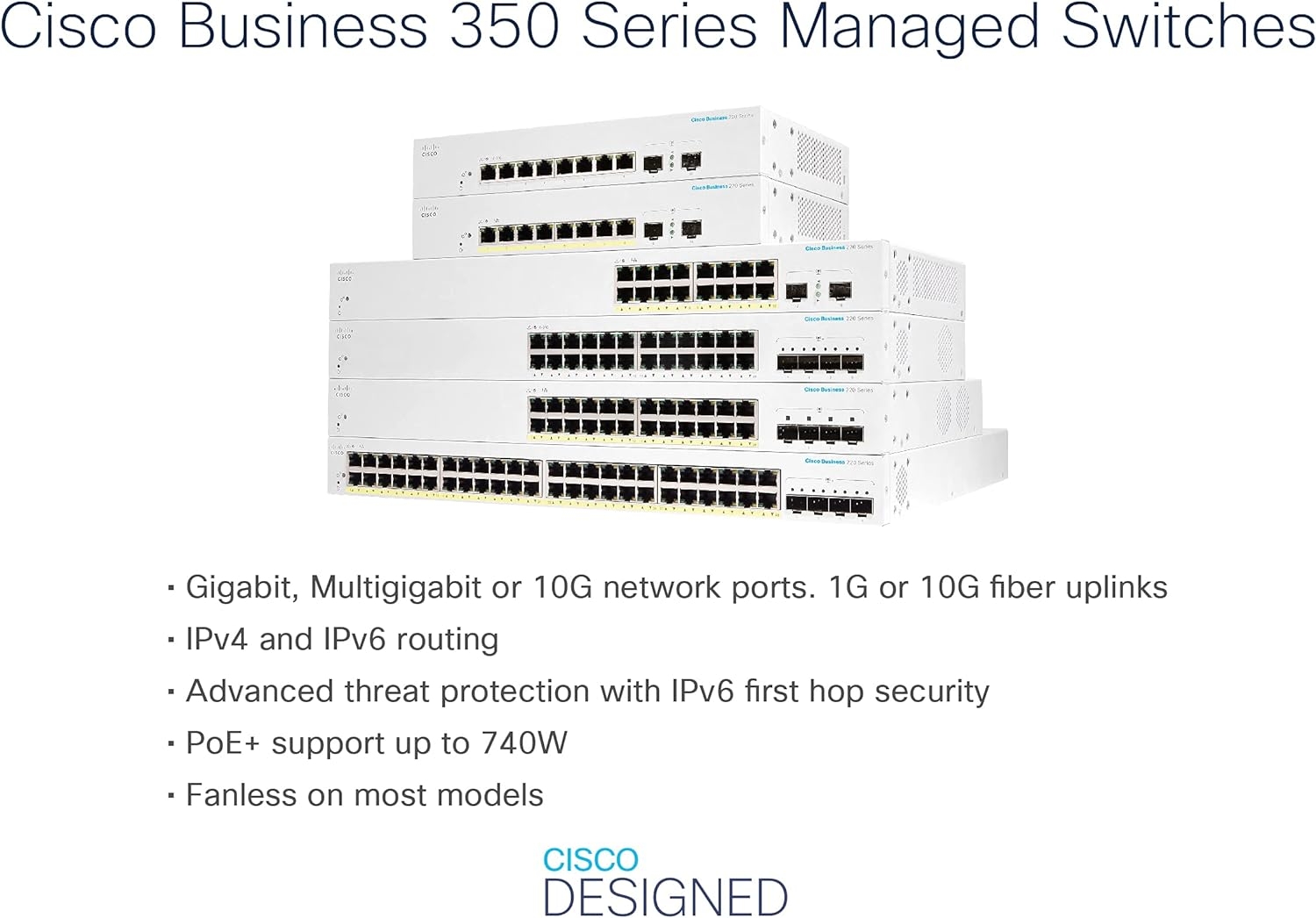 Cisco Business CBS350-12XS Managed Switch | 12 Port 10G SFP+ | 2x10GE ...