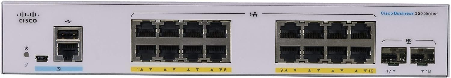 Cisco Business CBS350-16P-E-2G Managed Switch | 16 Port GE | PoE | Ext PS | 2x1G SFP - HYPERTEK ...