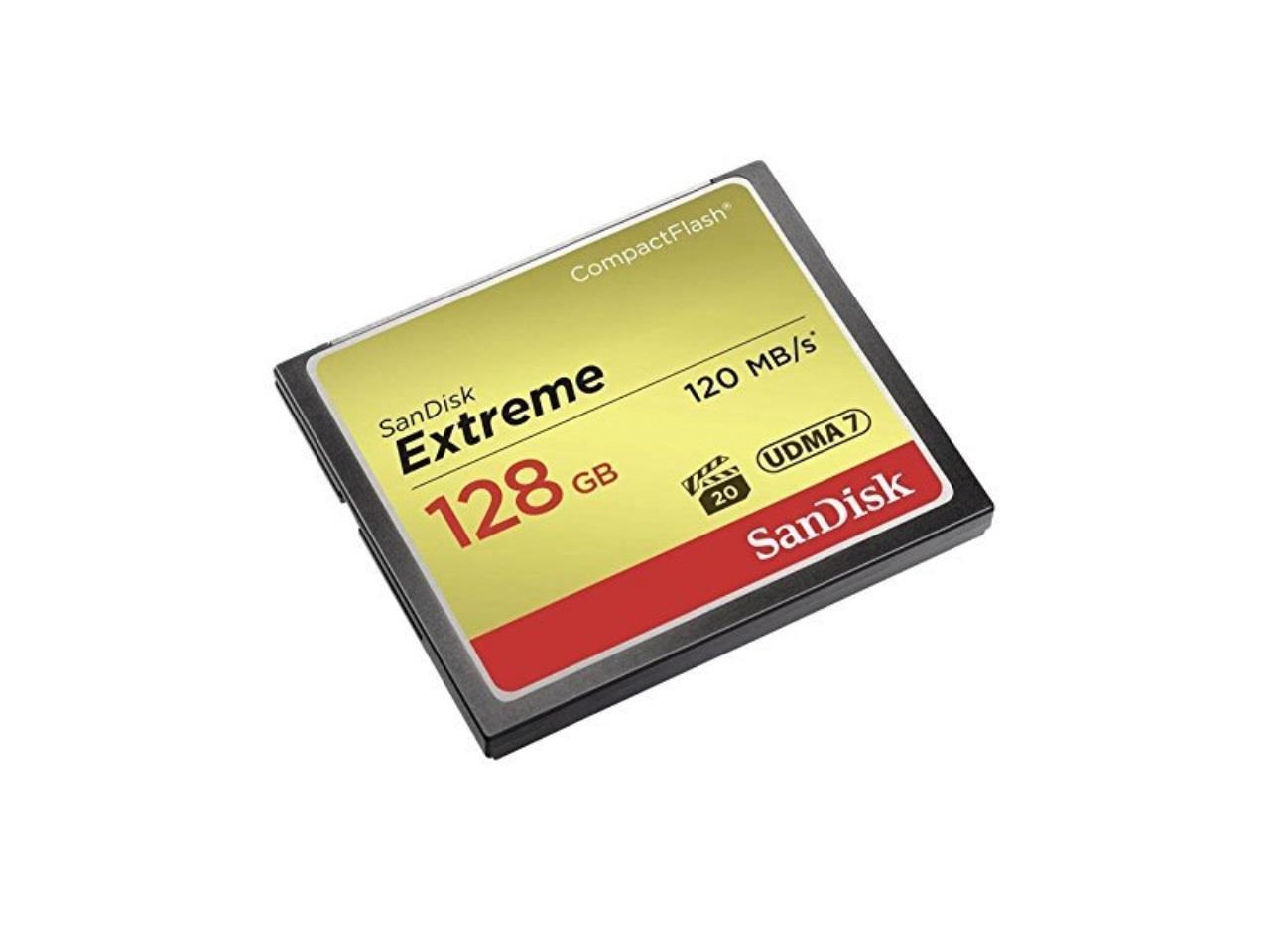 SanDisk 128GB Compact Flash (CF) Flash Card Model SDCFXSB-128G-G46 ...