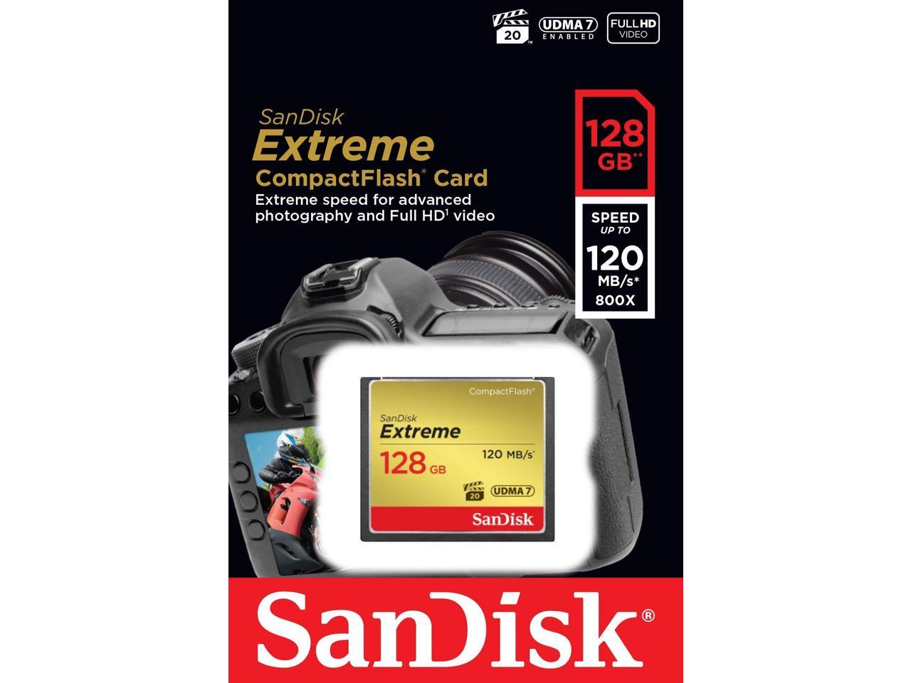 SanDisk 128GB Compact Flash (CF) Flash Card Model SDCFXSB-128G-G46 - HYPERTEK SYSTEMS B.V