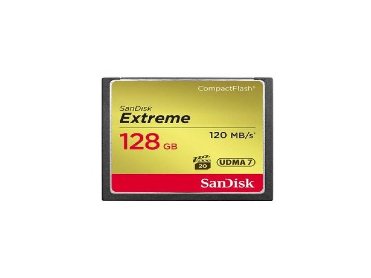 SanDisk 128GB Compact Flash (CF) Flash Card Model SDCFXSB-128G-G46 ...