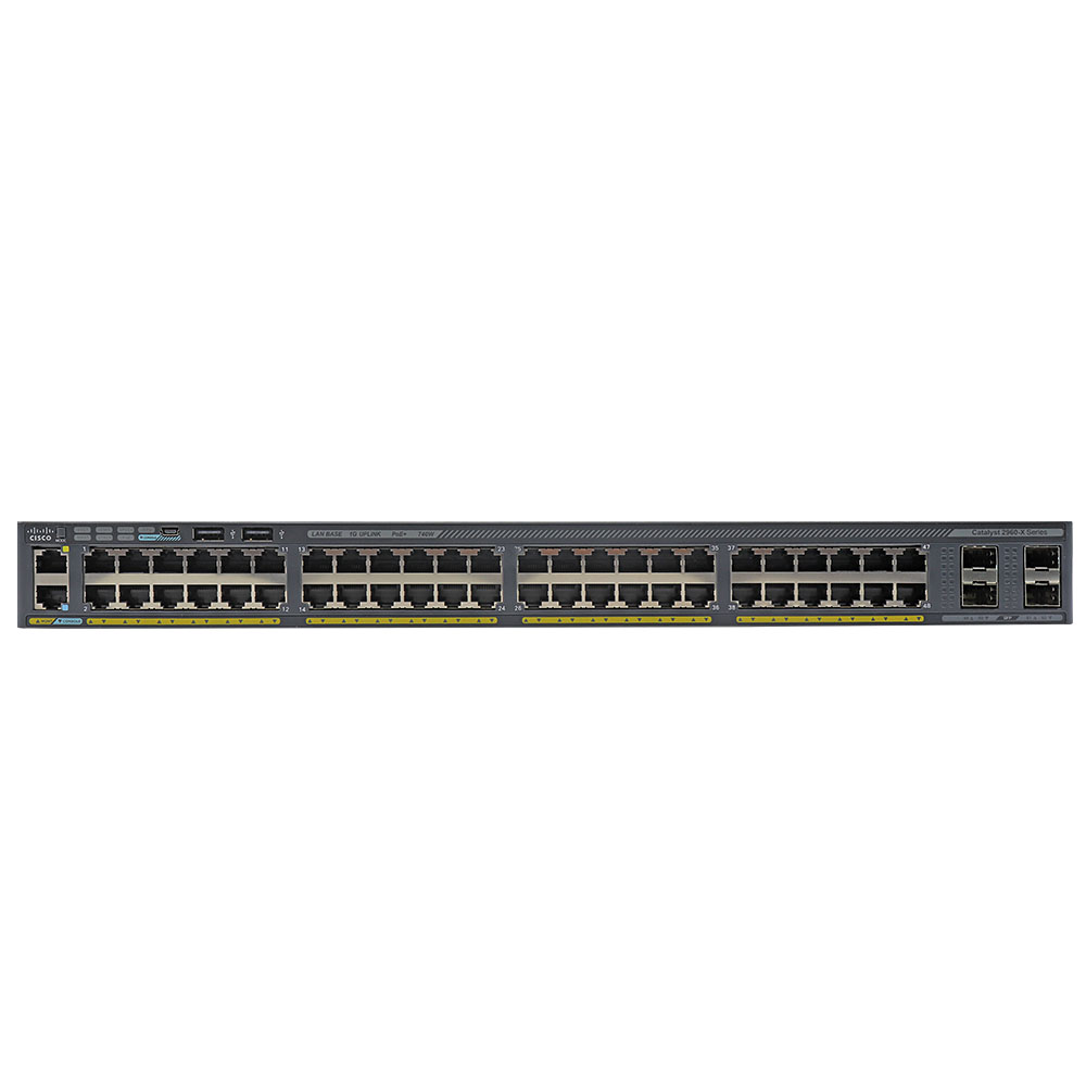 Cisco 2960X 48 Port PoE Network Switch WS-C2960X-48LPS-L - HYPERTEK ...