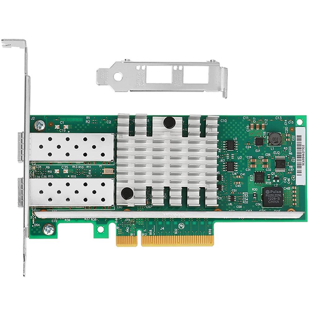 Intel X520-SR2 Dual-Ports PCIE 2x8 Converged Server Ethernet Network ...