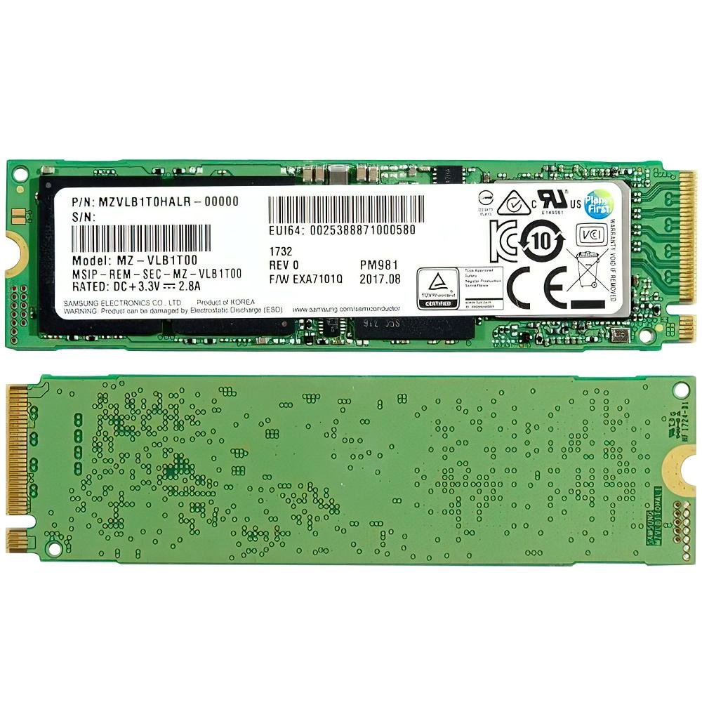 SamSung PM981 1TB M.2 2280 NVME PCIe 3.0 x4 MZVLB1TOHBLR-0000 ...