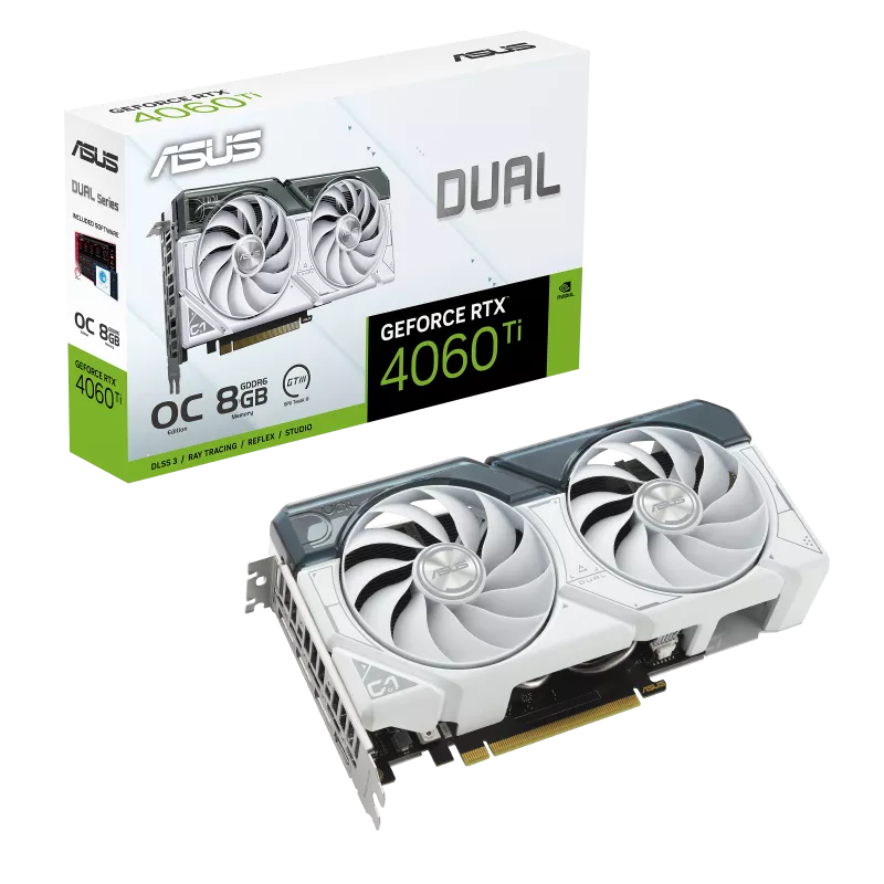 ASUS DUAL RTX 4060 Ti WHITE OC dual rtx4060ti o8g white Nvidia Geforce ...