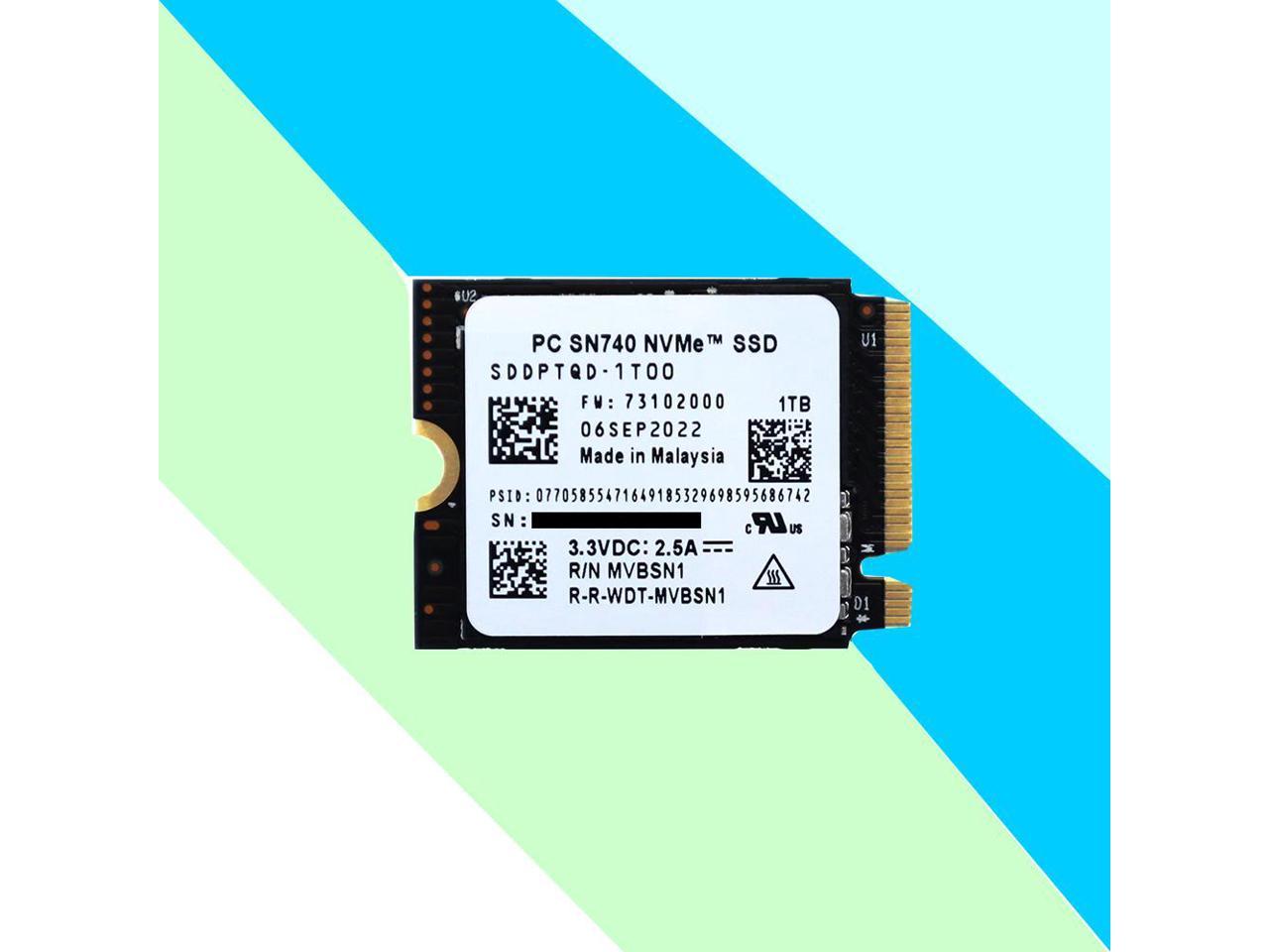 PC SN740 1TB M.2 2230 SSD NVMe PCIe4x4 For Steam Deck ASUS ROG Flow X ...