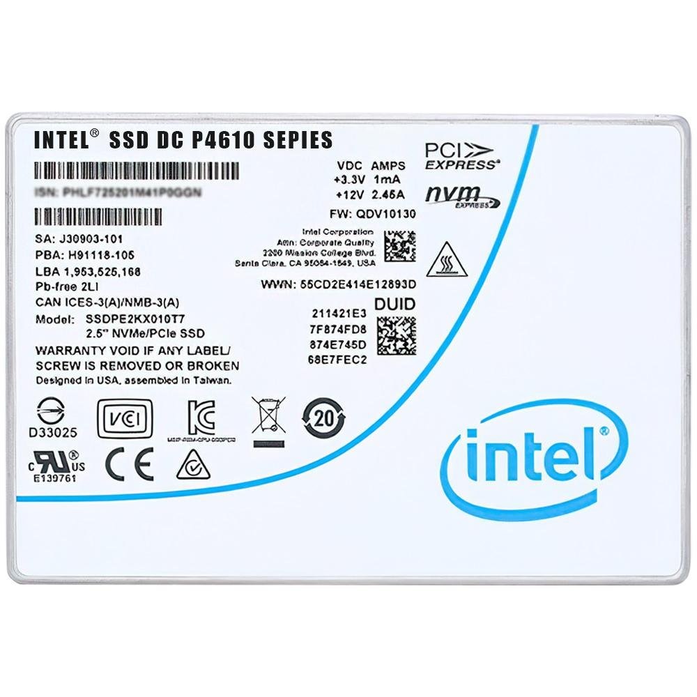 Intel SSD DC-P4610 Series 3.2TB U.2 NVMe PCIe 3.1 x4 SSDPE2KE032T807 ...